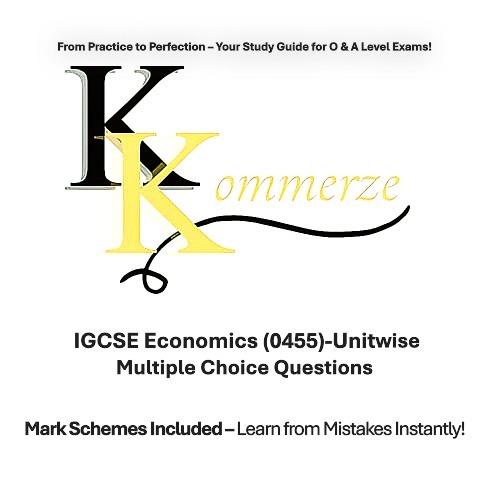 IGCSE Economics (0455) - Unitwise Multiple Choice Questions with Mark ...
