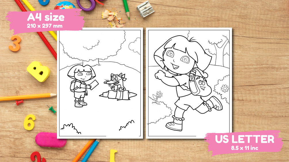 Dora Coloring Pages – 37 Fun Printable Sheets for Kids