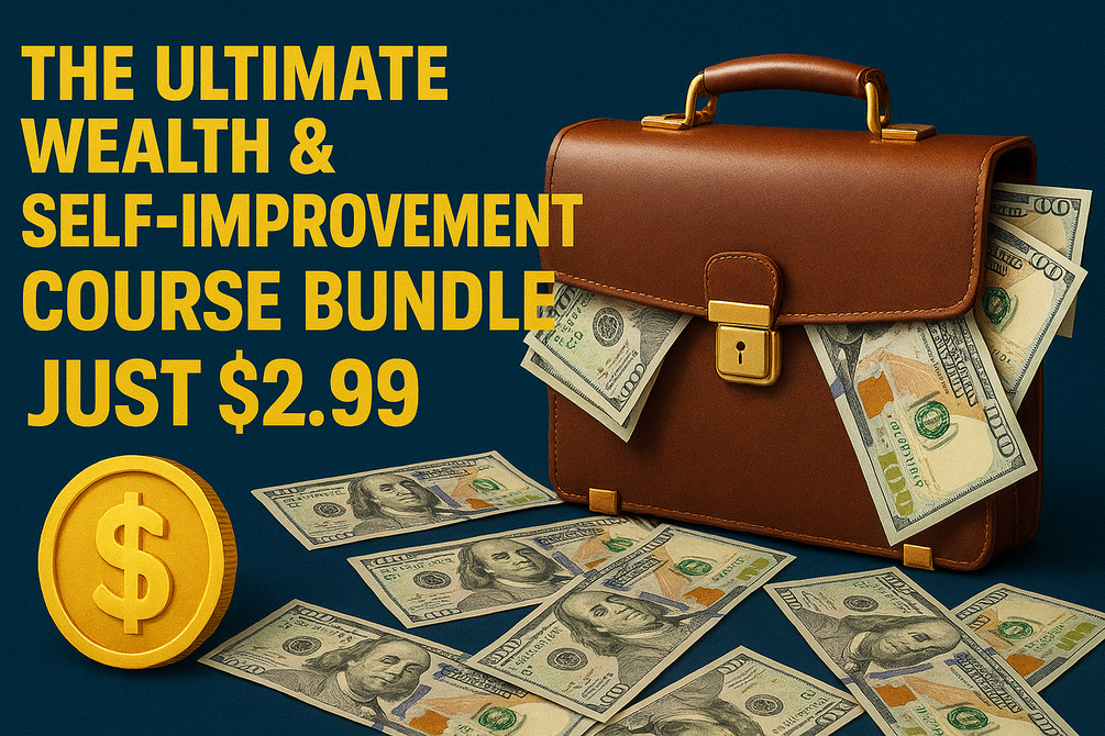 💼 The Ultimate Wealth & Self-Improvement Course Bundle – Just $2.99