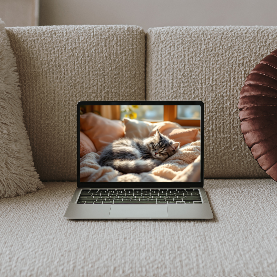 Adorable Cat Wallpaper Set – 5 HD Desktop Images for Cat Lovers! 🐾