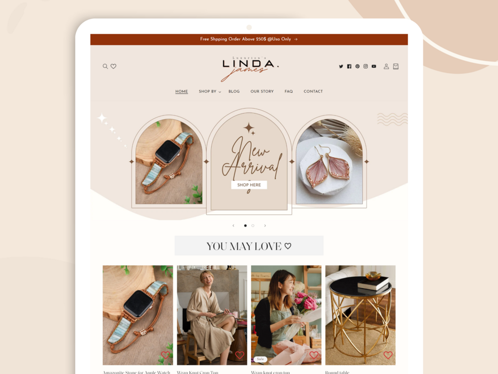 Boho Aesthetic Shopify Theme | Luxurious Items Shopify Theme | Boho ...