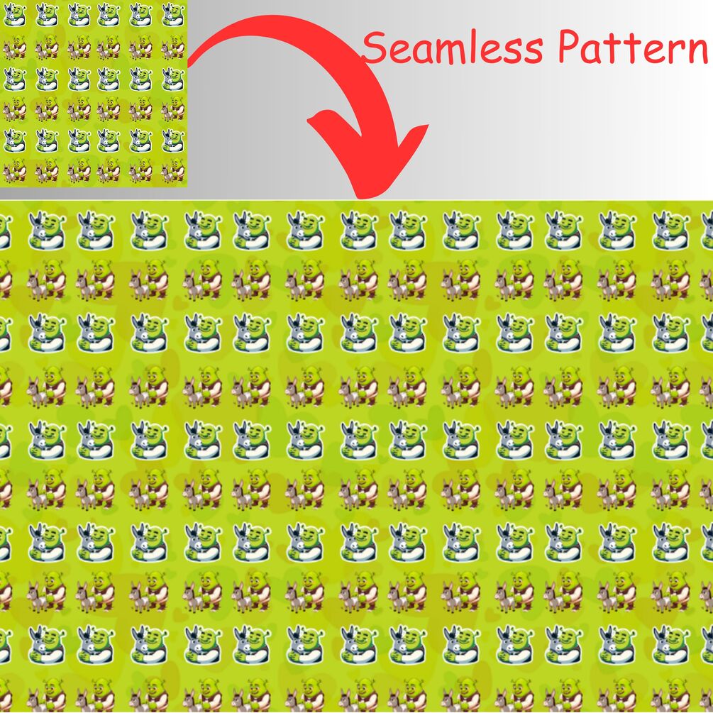 Cartoon Digital Seamless Pattern Texture,Digital Download,Journal Print ...