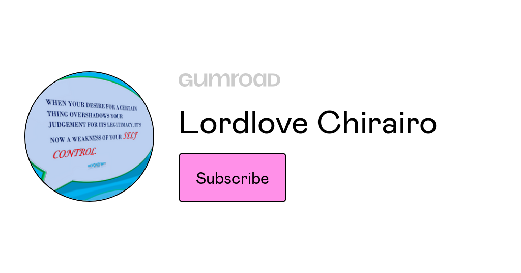 Lordlove Chirairo