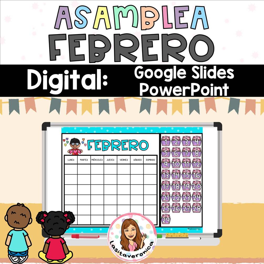 Asamblea digital Febrero. Calendar morning meeting Digital Spanish ...