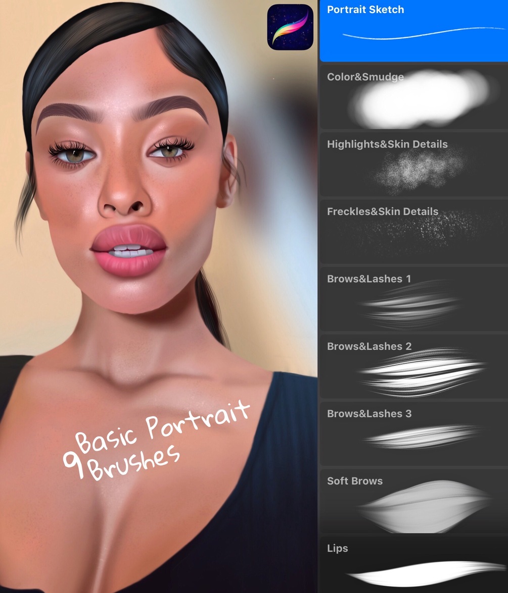Basic Portrait Brush Pack