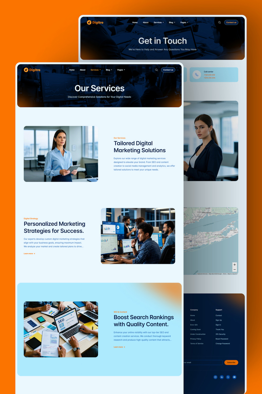 Digitro - Complete Digital Marketing Agency HTML Website Template