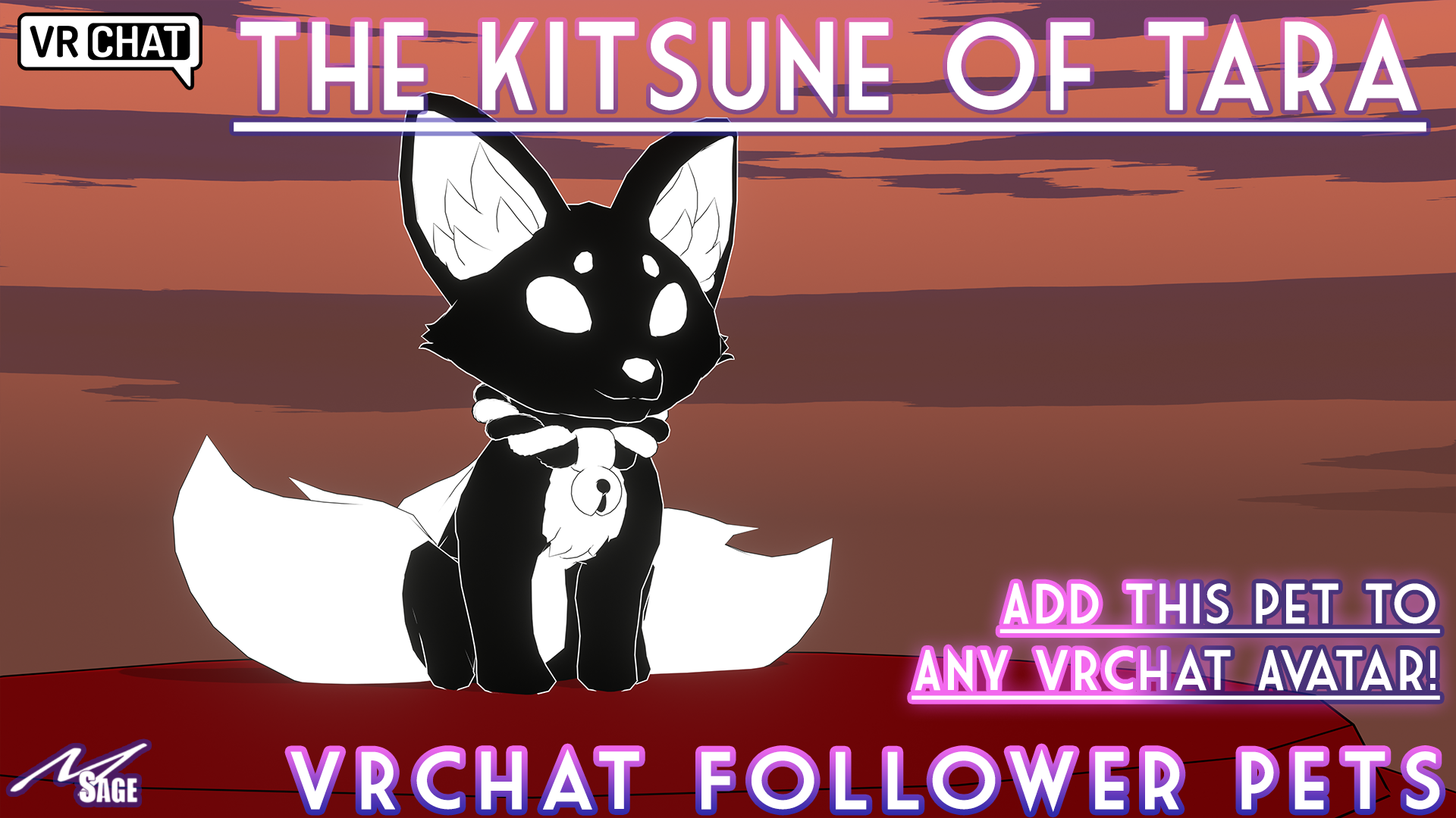 NEW KITSUNE FOLLOWER PET!! MAKE MONEY FROM YOUR CUSTOM VRCHAT PETS! - MSage's Follower Pet ...