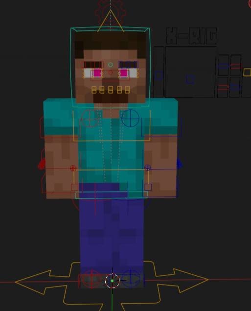 Minecraft Rig V1 (Blender 4.3)