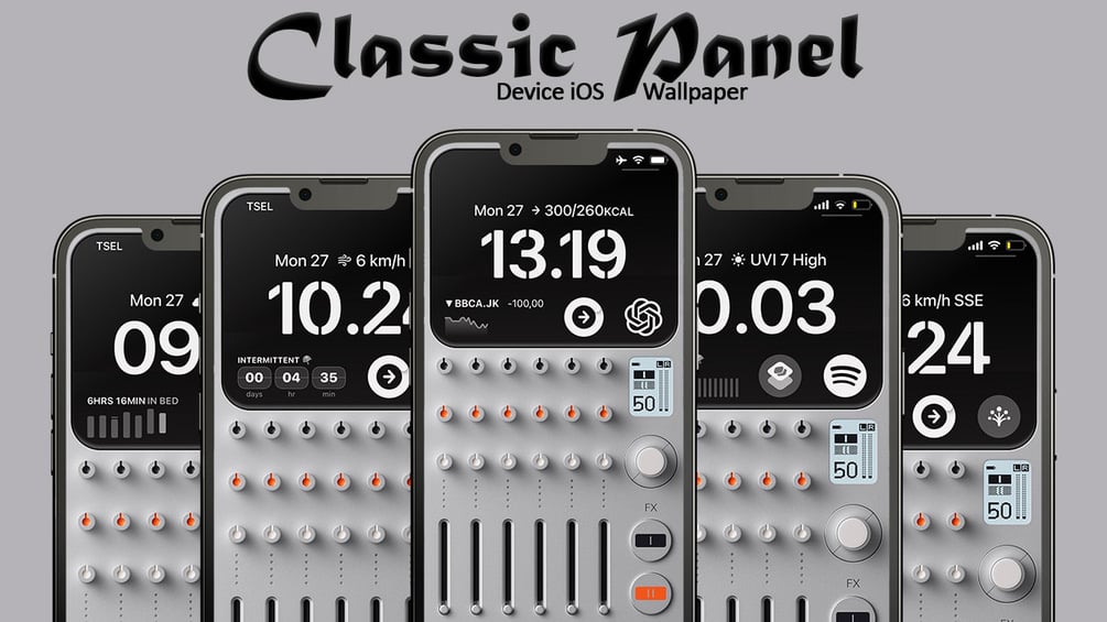 Classic Panel iOS Wallpaper