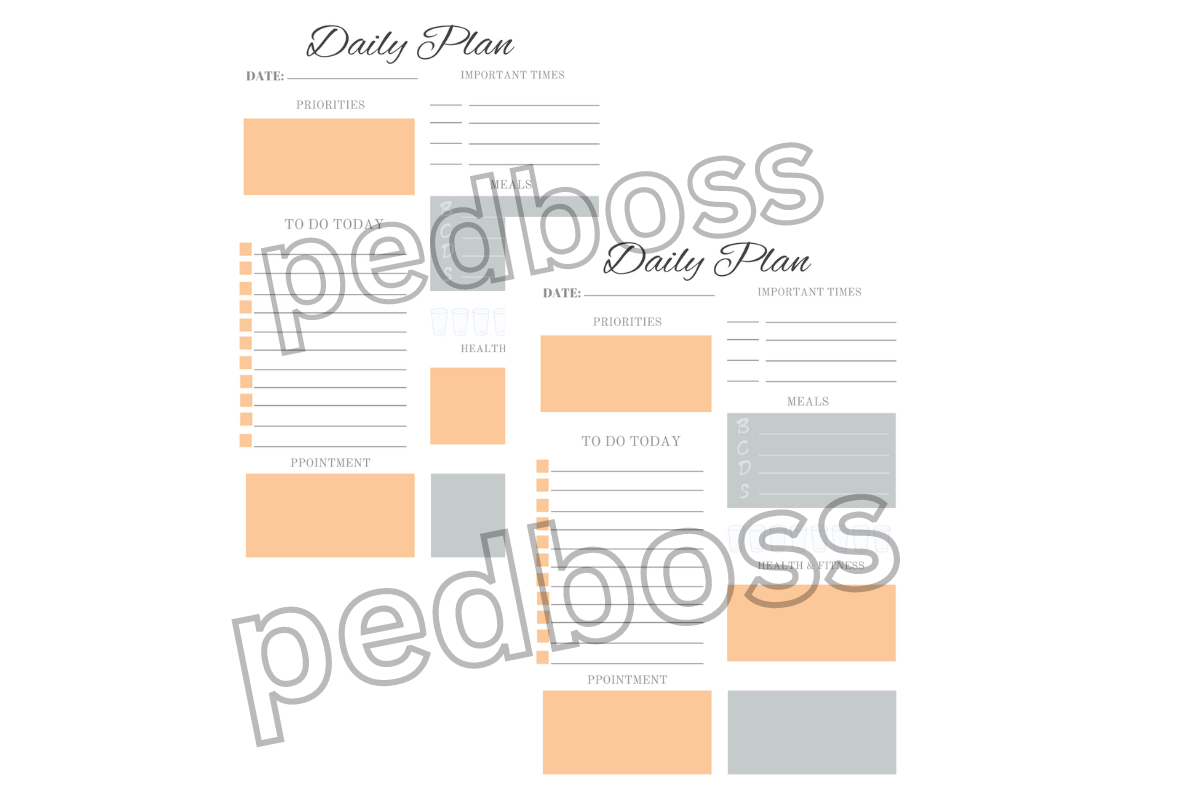 Printable Daily Planner (PDF, 8.5x11.7")