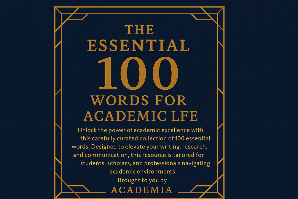 the 100 essential words for academic life