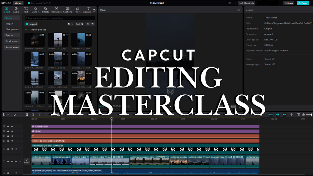 The CapCut Masterclass