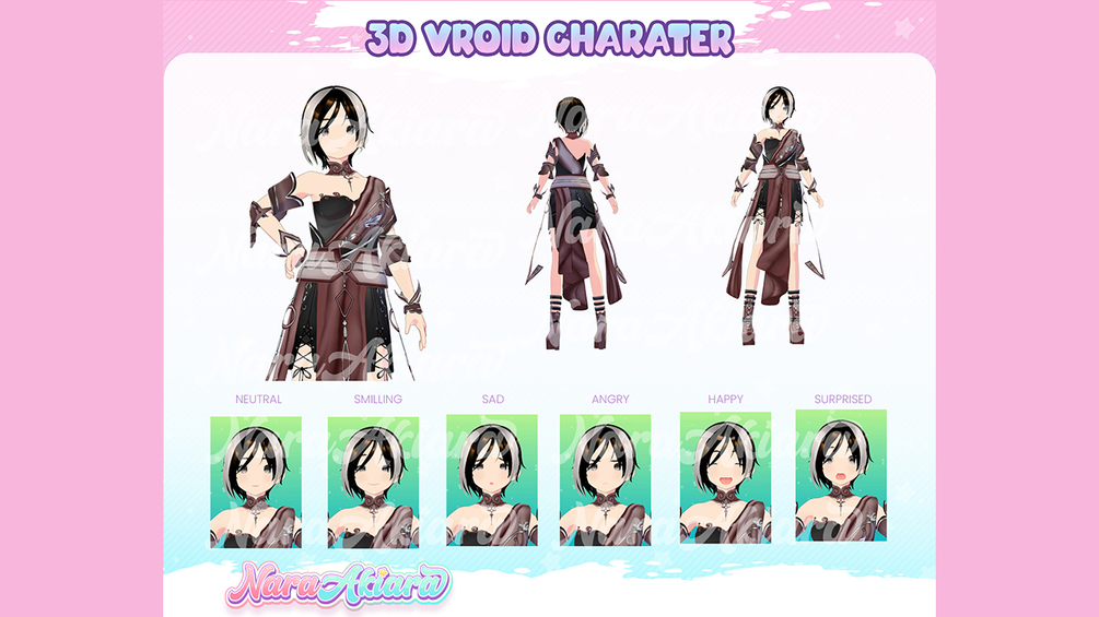 Yhorhana Anime Girl Ready 3D Vroid for Streamer