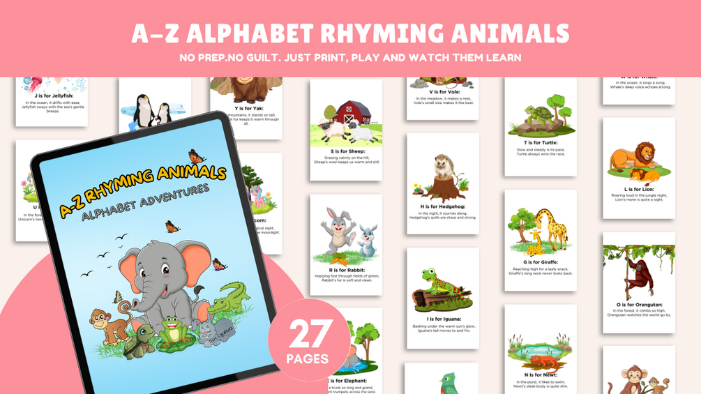 A-Z Rhyming Alphabet – Fun & Engaging ABC Learning for Kids!
