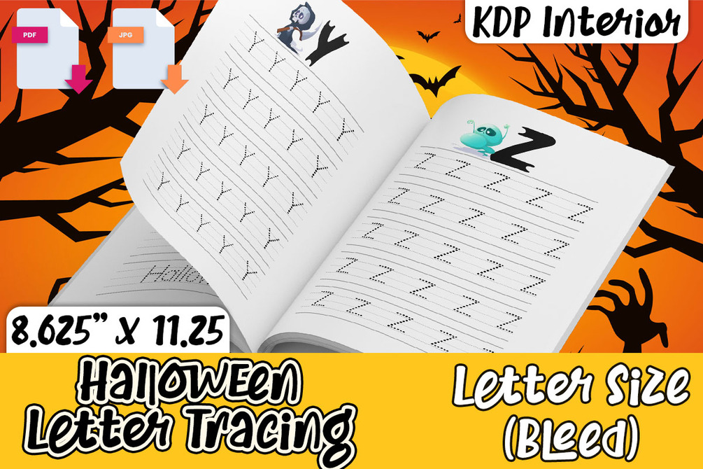 KDP Halloween Letter Tracing