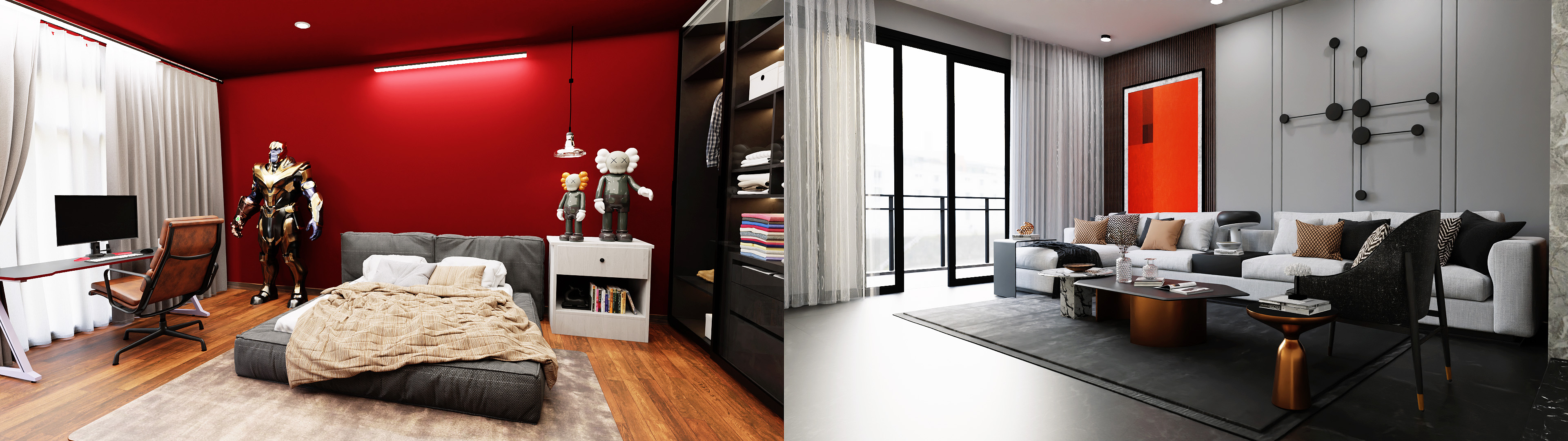 Interior Scenes VOL 05 | Blender | Arch viz | 3D furniture