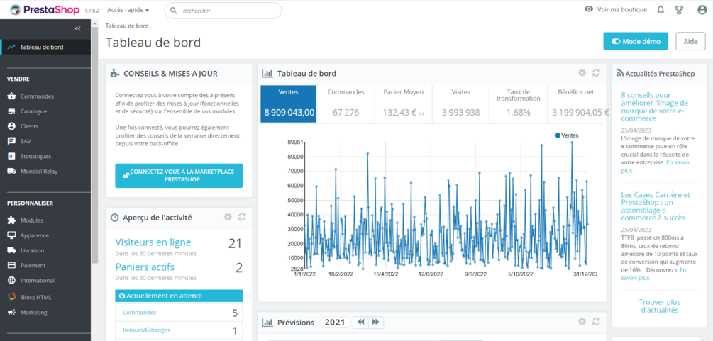 Apprendre à créer une boutique en ligne avec le CMS Prestashop