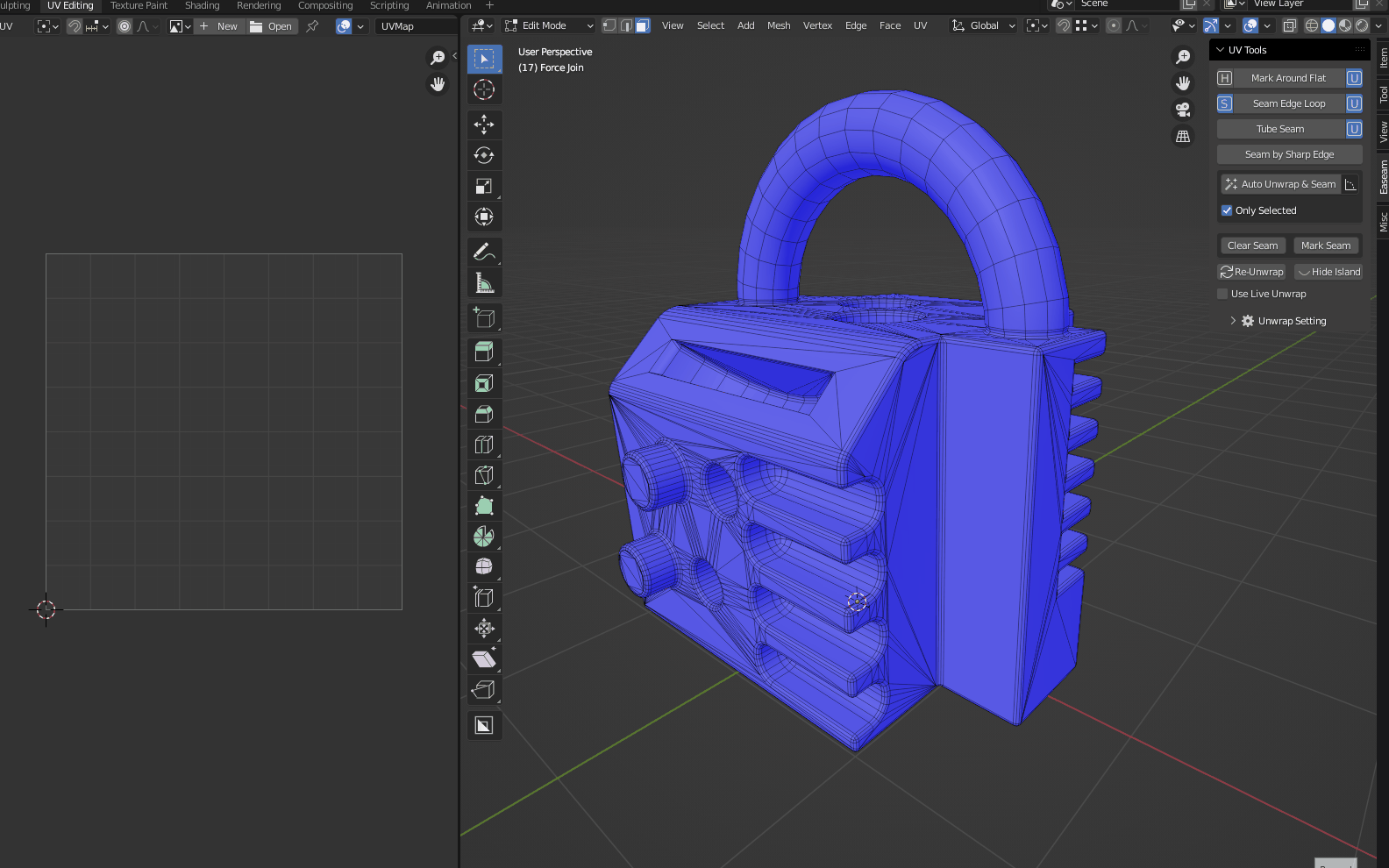 Easeam - An Easy And Quick Way To Marking Seam (Uv Unwrap Tools)