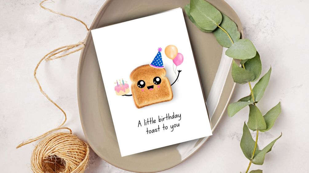A TOAST TO YOUR BIRTHDAY CARD