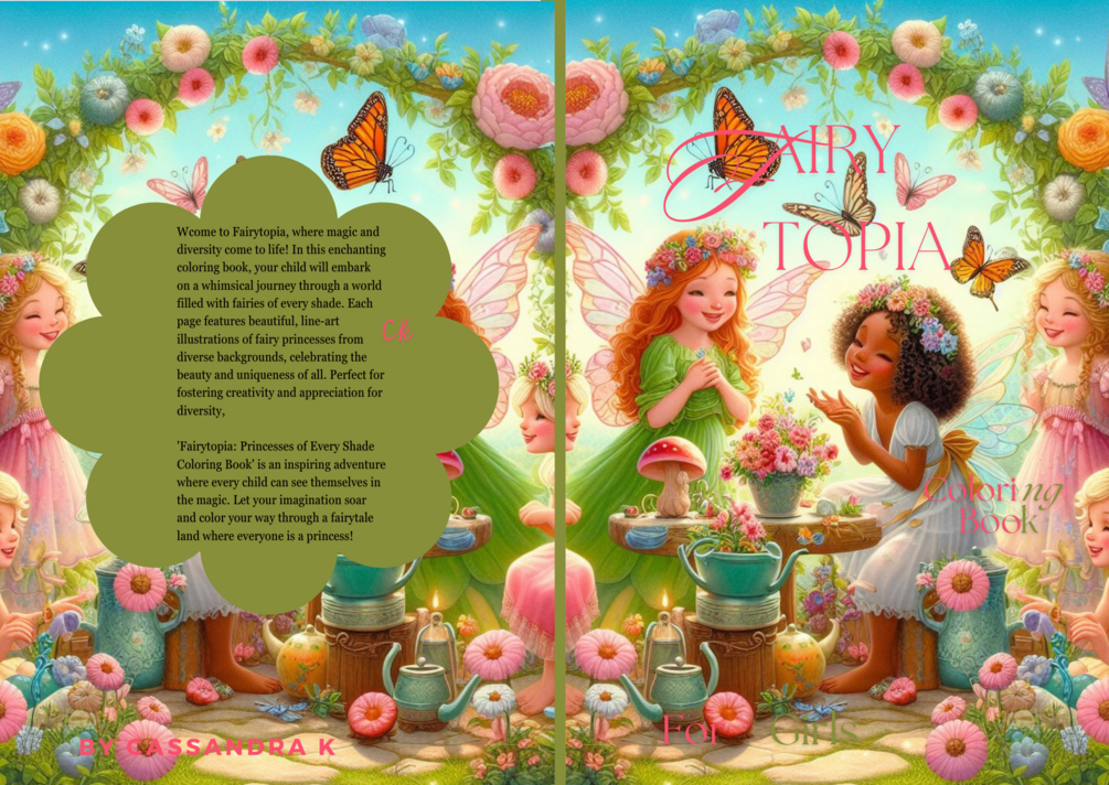 Fairytopia Coloring Book File, Princesses of Every Shade