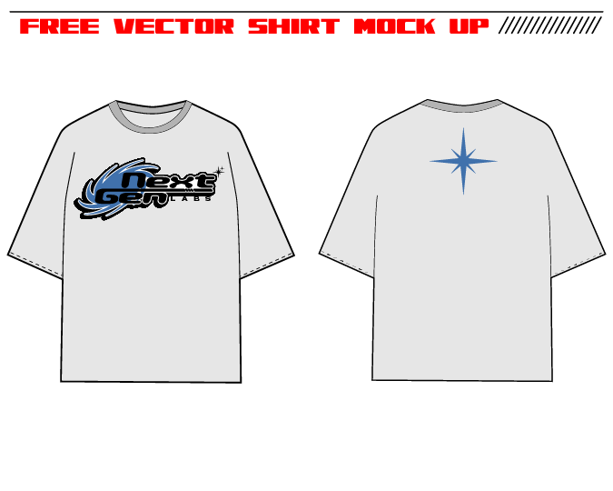 FREE T-shirt vector mock up