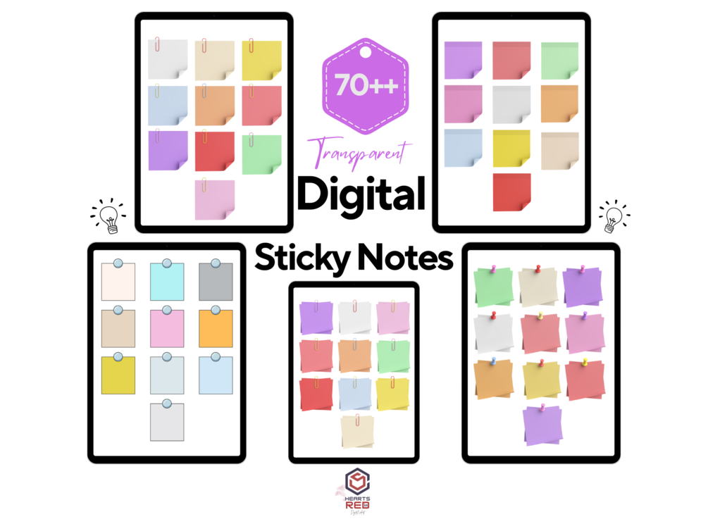 Digital Sticky Notes, Neutral Tones, Instant Digital Download ...