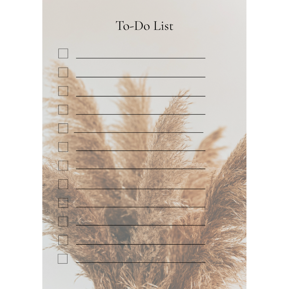 Boho Theme To-Do List | 10 A4 Printable Pages