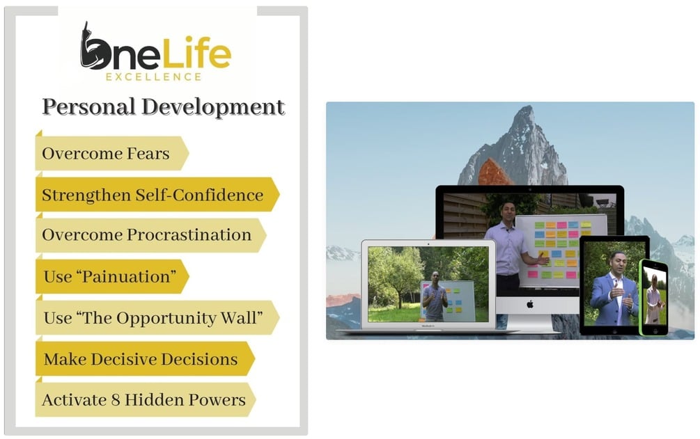 Personal Growth - Personal Development Course - One Life Excellence