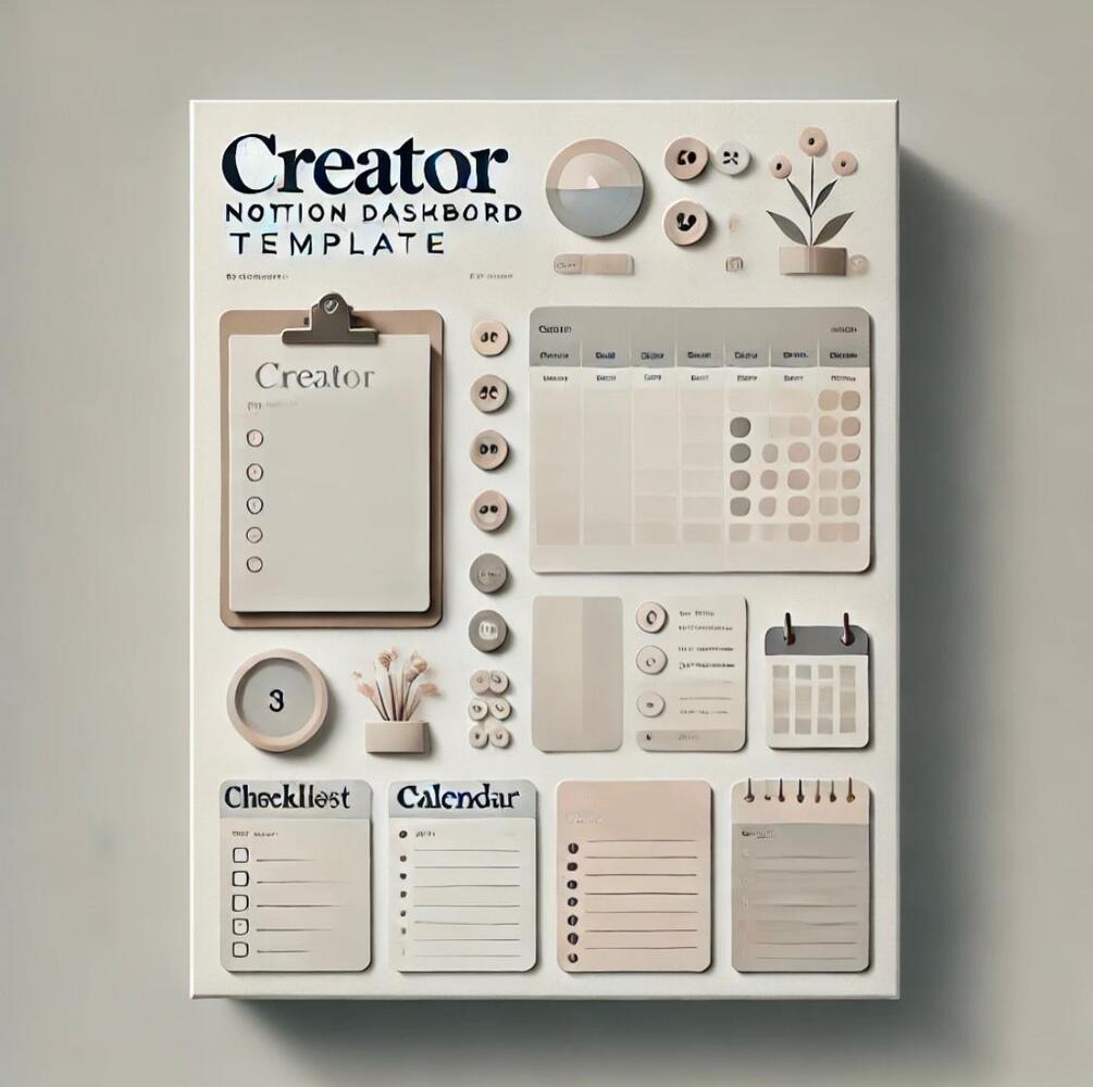 creator notion dashboard (template)
