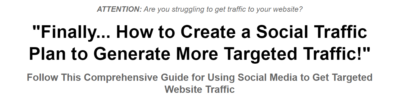 SOCIAL MEDIA TRAFFIC PLAN