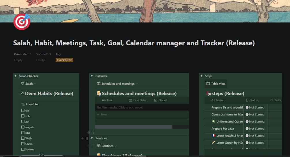 Salah, Habit, Tasks, Google Calendar (Sync), Meetings, Goal manager and Tracker (Release) (copy)