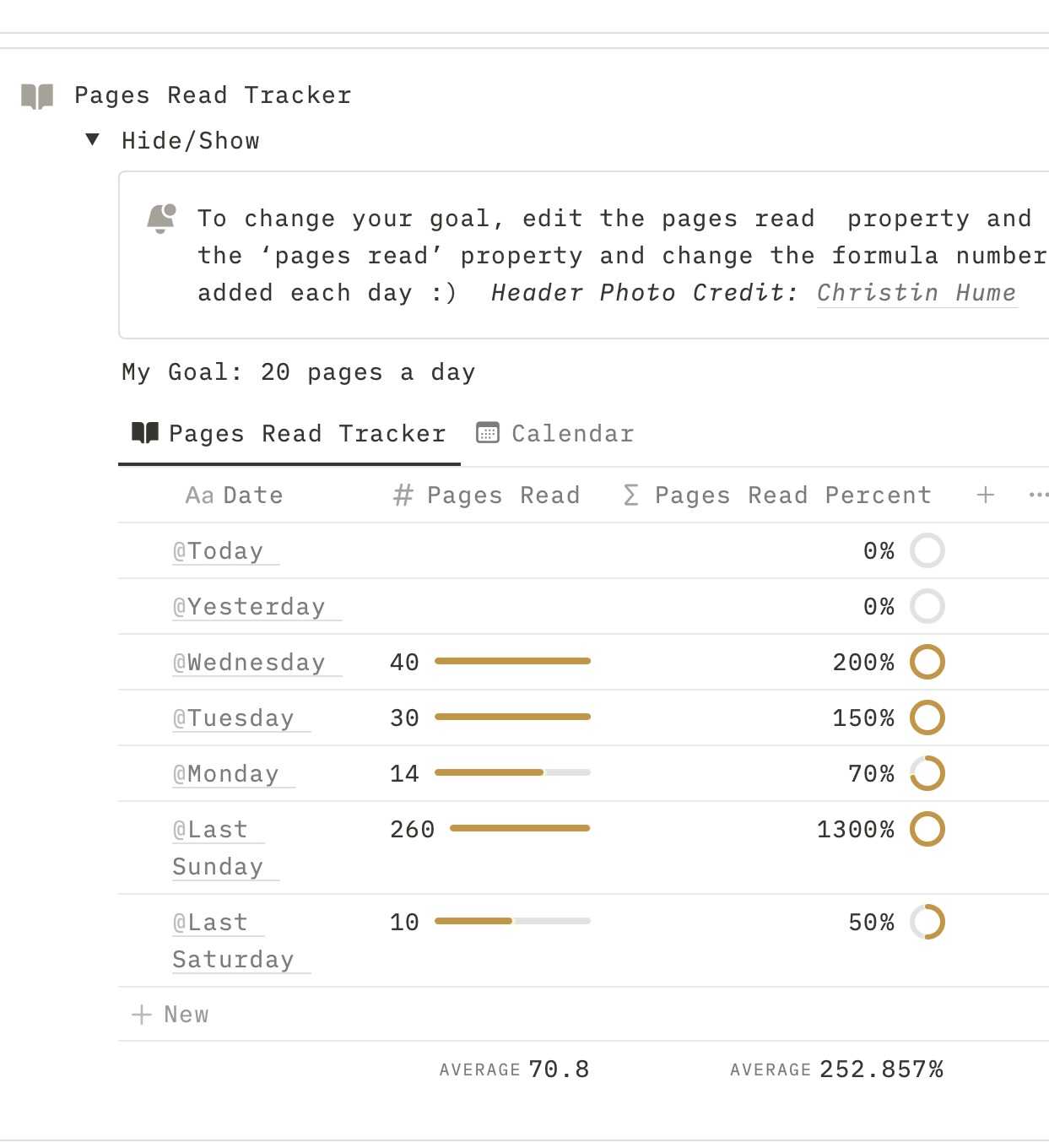 Book Tracker & Reading List | Reading Planner Notion Template