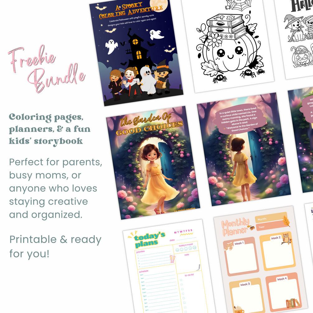 [MAUI.CREATES] Free Digital Download Pack – Halloween Coloring Pages ...