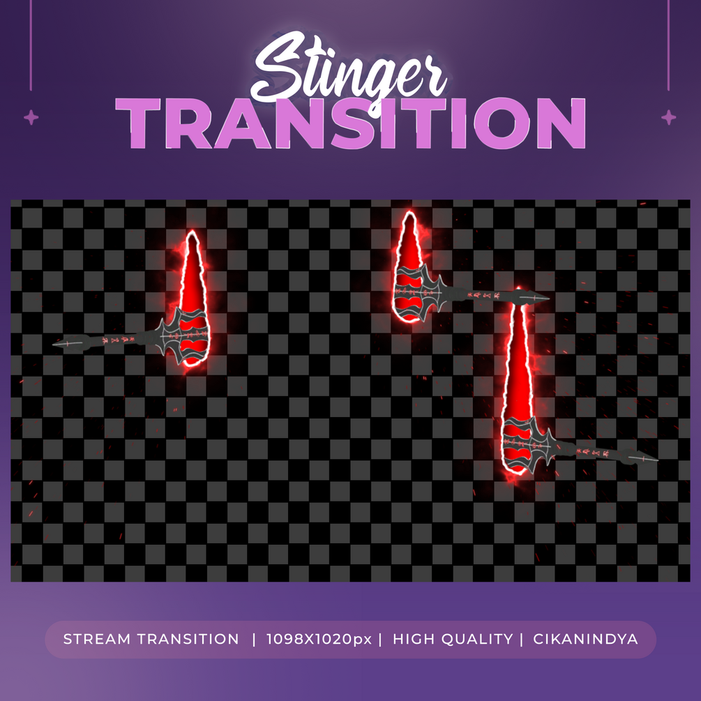 Flaming Spear Stinger Transition | Red Inferno Thrust Effect | Stream ...