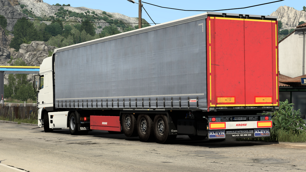 Krone Silver-red skin for Krone dlc. ETS2