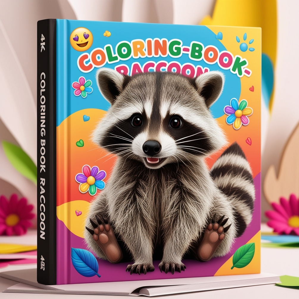 Raccoon Coloring Book: A Relaxing Collection of Fun Animal Designs