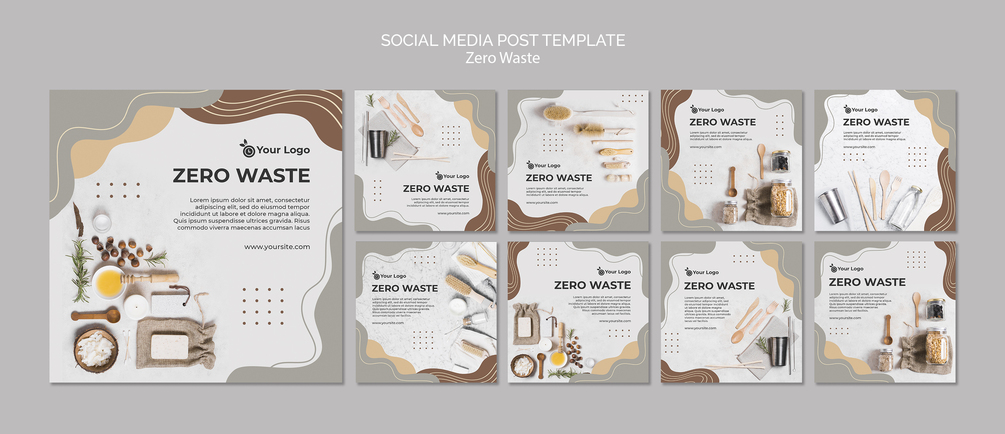 Zero waste social media post template