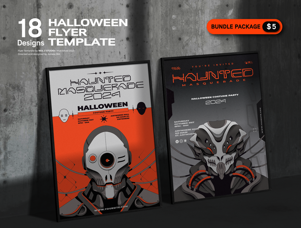 HAUNTED MASQUERADE | Halloween Flyer Template