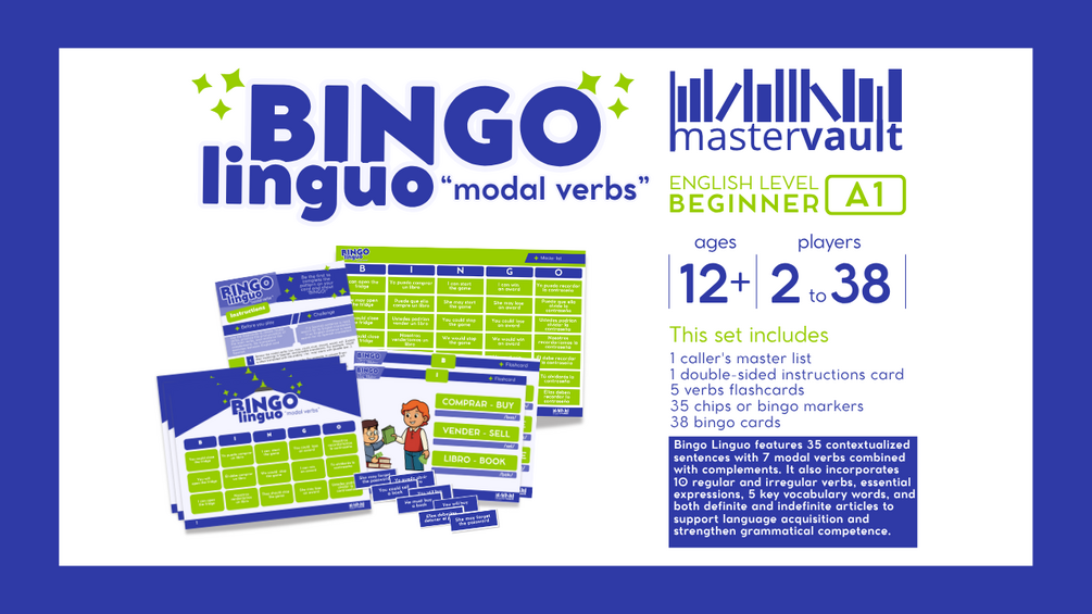 Bingo Modal Verbs ESL for Students