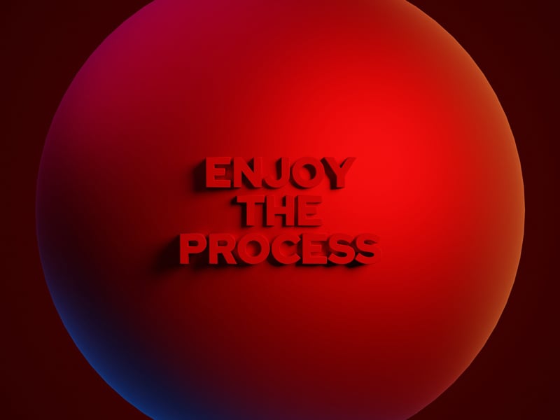 Enjoy the process - Wallpapers