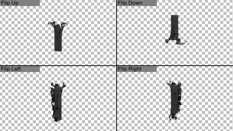 Text (I) paper flip