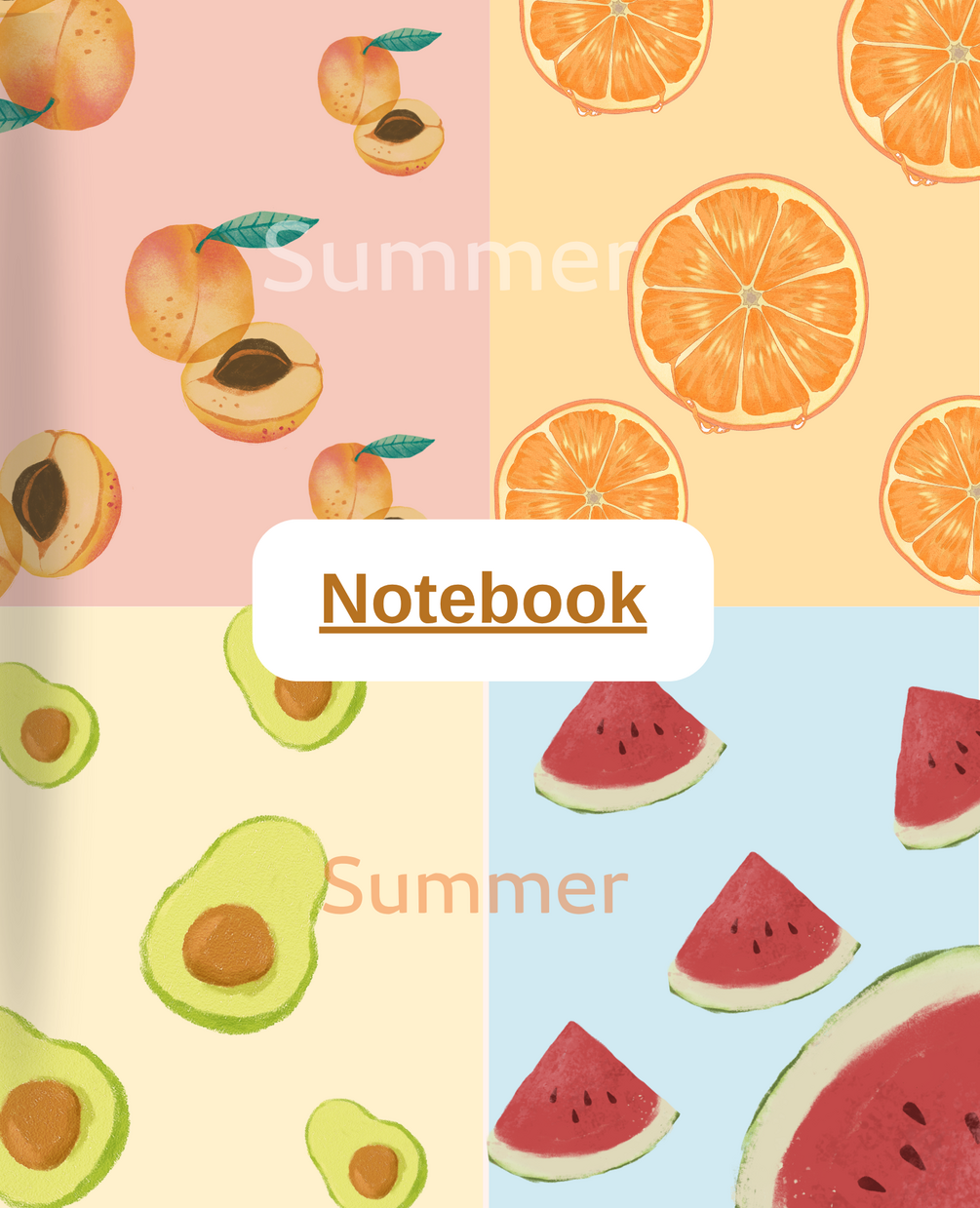 Summer Fruit Vibes Notebook – A Refreshing Touch for Your Planning