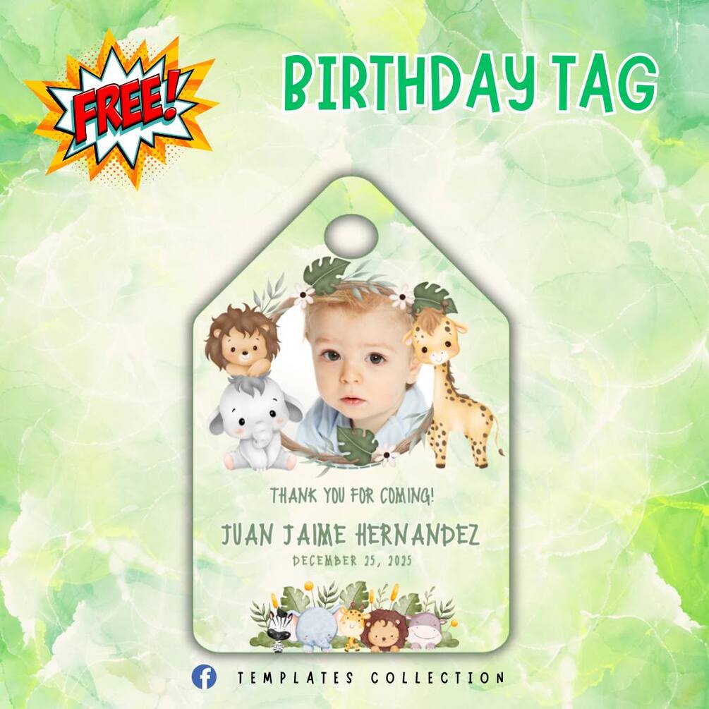 FREE BIRTHDAY TAGS TEMPLATE