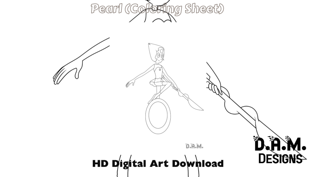Pearl (Coloring Sheet) Digital Download