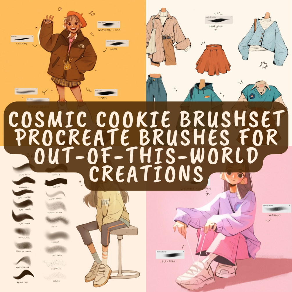 Cosmic Cookie Brushset: Procreate Brushes for Out-of-This-World Creations