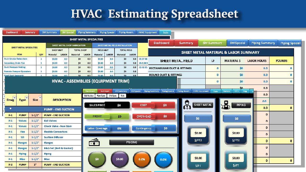 Hvac Estimating Templates