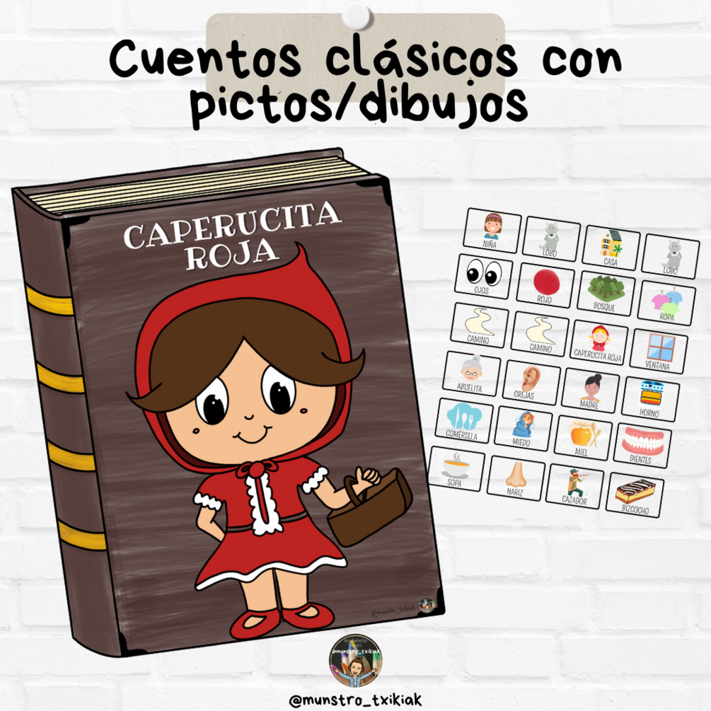 CAPERUCITA ROJA (CUENTOS CLÁSICOS CON PICTOGRAMAS)