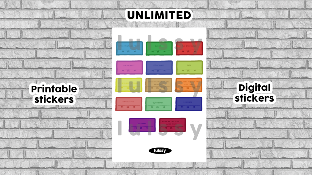 Dark&wild playlist stickers