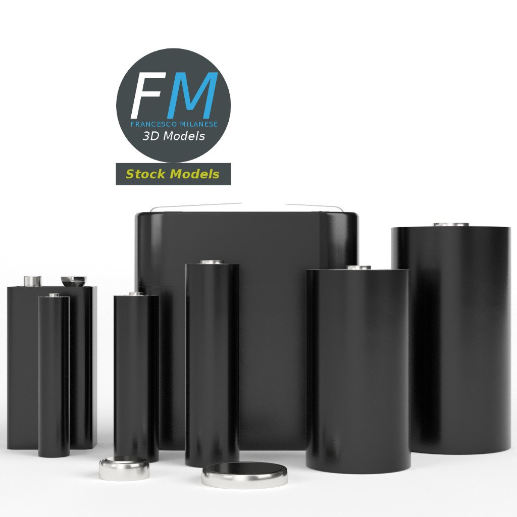 3D MODEL - Batteries pack