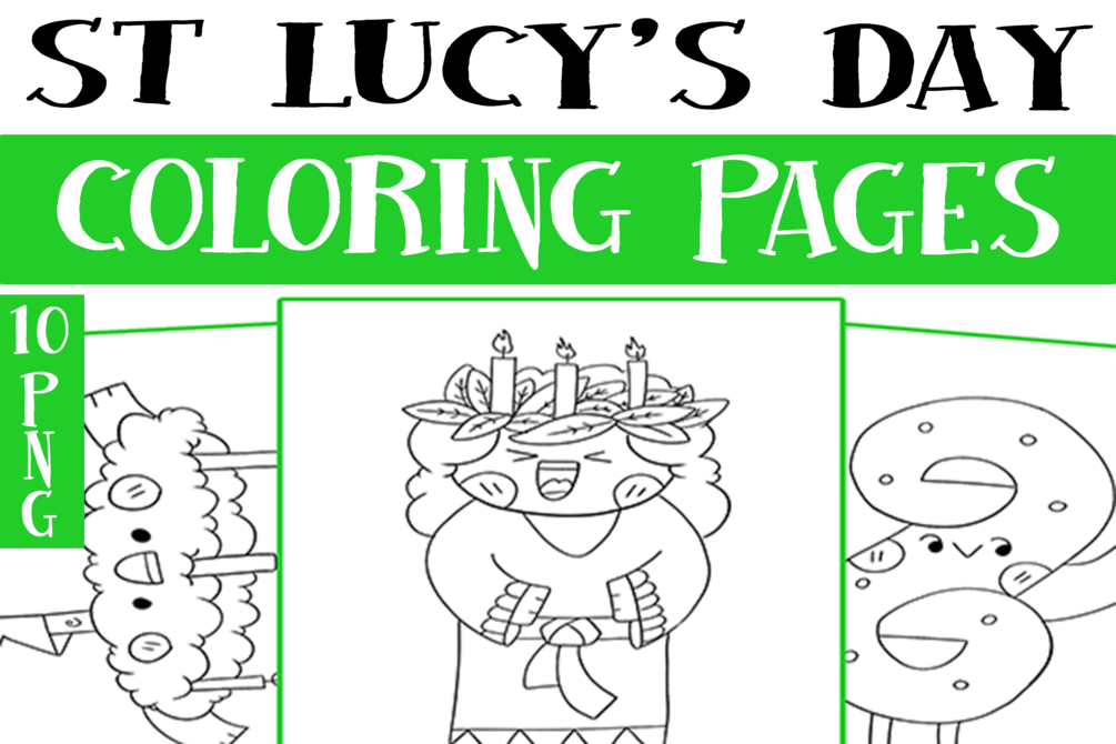 Saint Lucy's Day Coloring Pages, Nativity Coloring Pages, Christmas ...